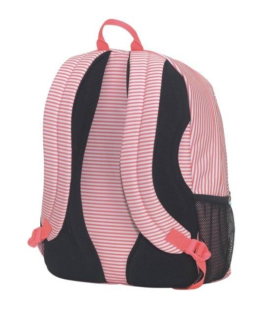 Esprit Rucksack Double Backpack Coral Stripes | Geschenkewunderland